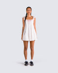 Mallory White Floral Mini Dress – FINESSE