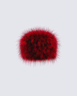Carolina Red Fur Hat – FINESSE