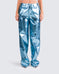 Metallic Blue Straight Leg Pants - High Shine Party – FINESSE
