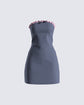 Lukas Grey Strapless Mini Dress – FINESSE