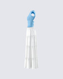 Blue Tank Top White Maxi Skirt Set - Tiered Cotton – FINESSE