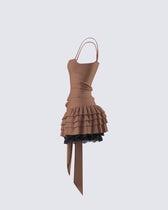 Dovie Cocoa Ruffle Set – FINESSE