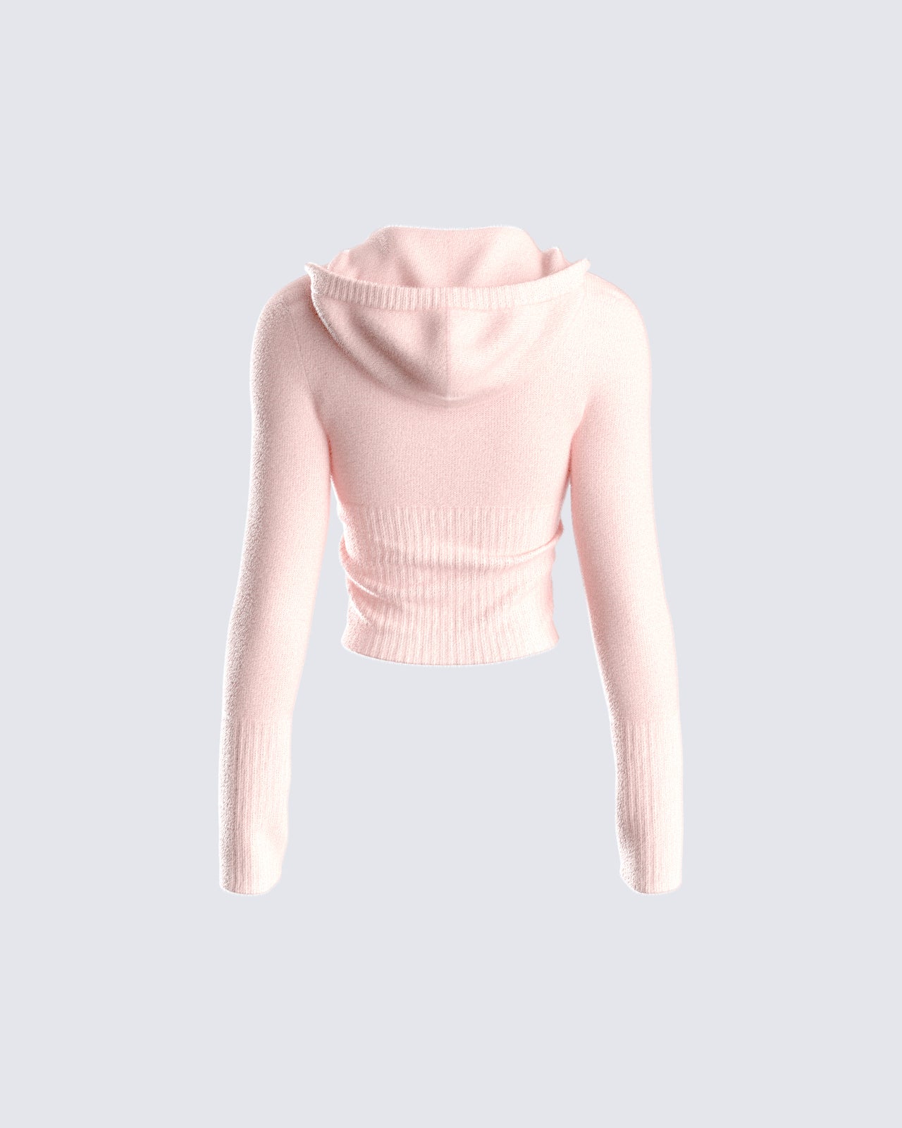 Alyssa Pink Knit Cropped Jacket