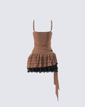 Dovie Cocoa Ruffle Set – FINESSE