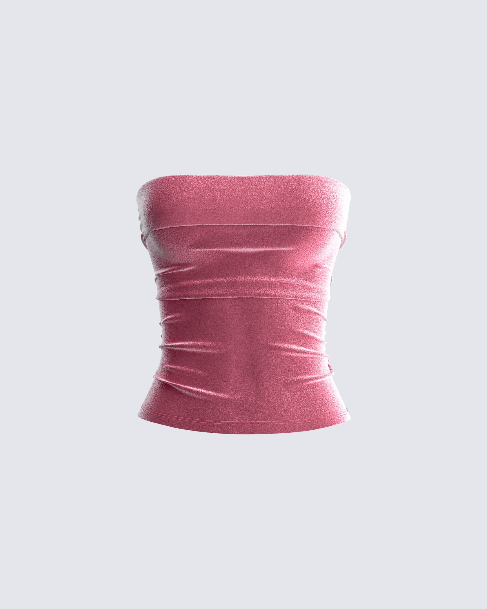 Ayla Pink Velvet Tube Top – FINESSE