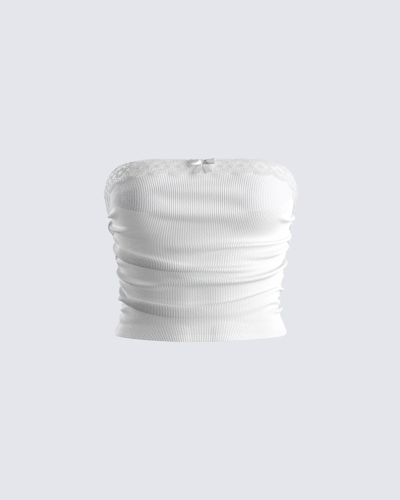 Mara White Jersey Tube Top