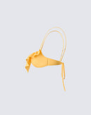 Yellow Ruffle Bikini Top - Underwire Balconette – FINESSE