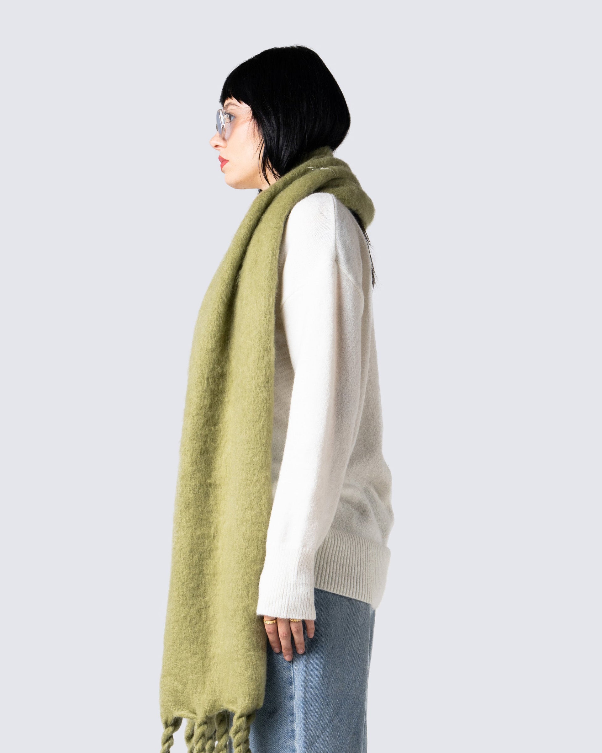 Carissa Olive Oversized Scarf