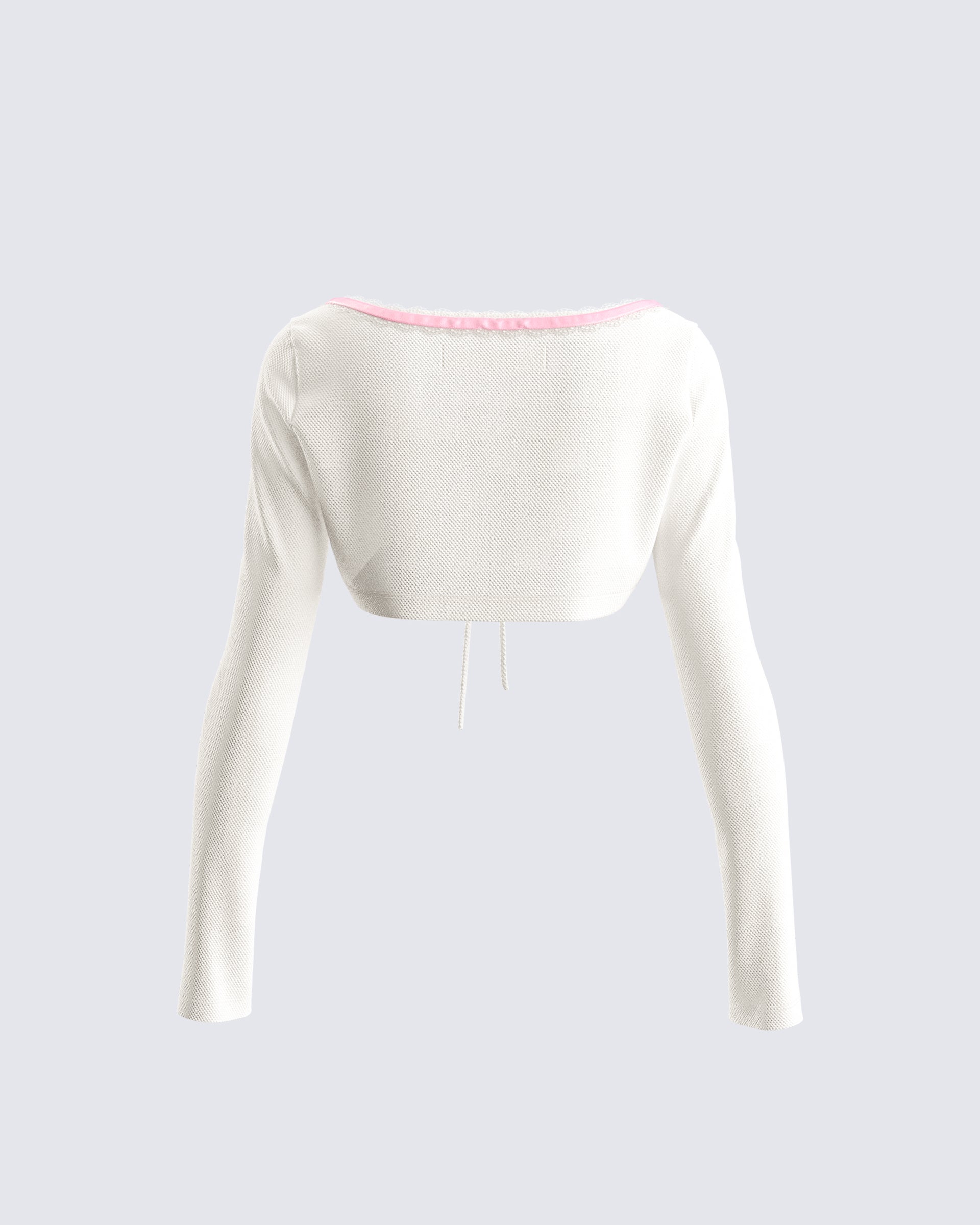 Cosette White Crop Top