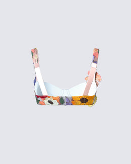 Addie Flower Bra Top – FINESSE