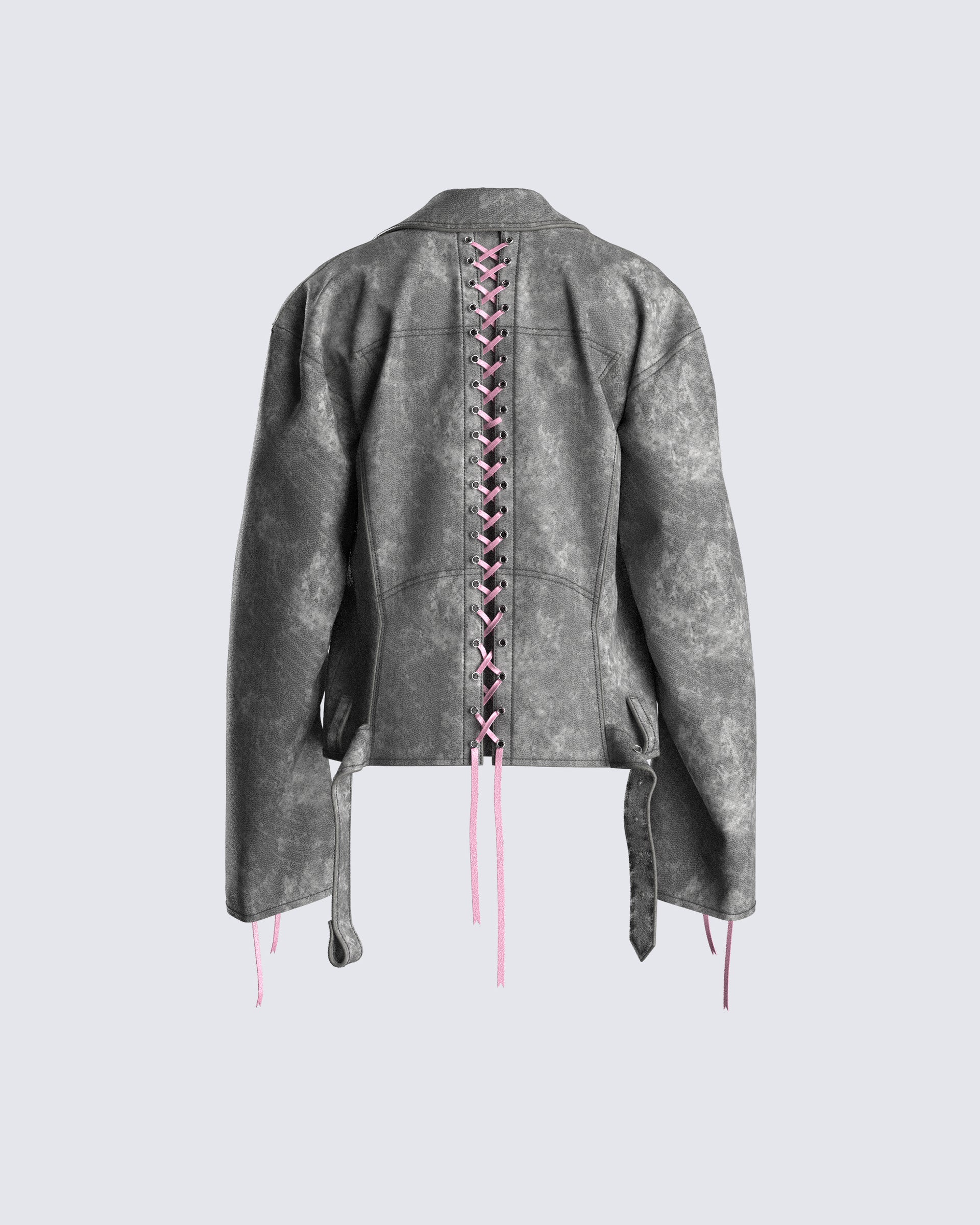 Nancy Black Vegan Leather Jacket