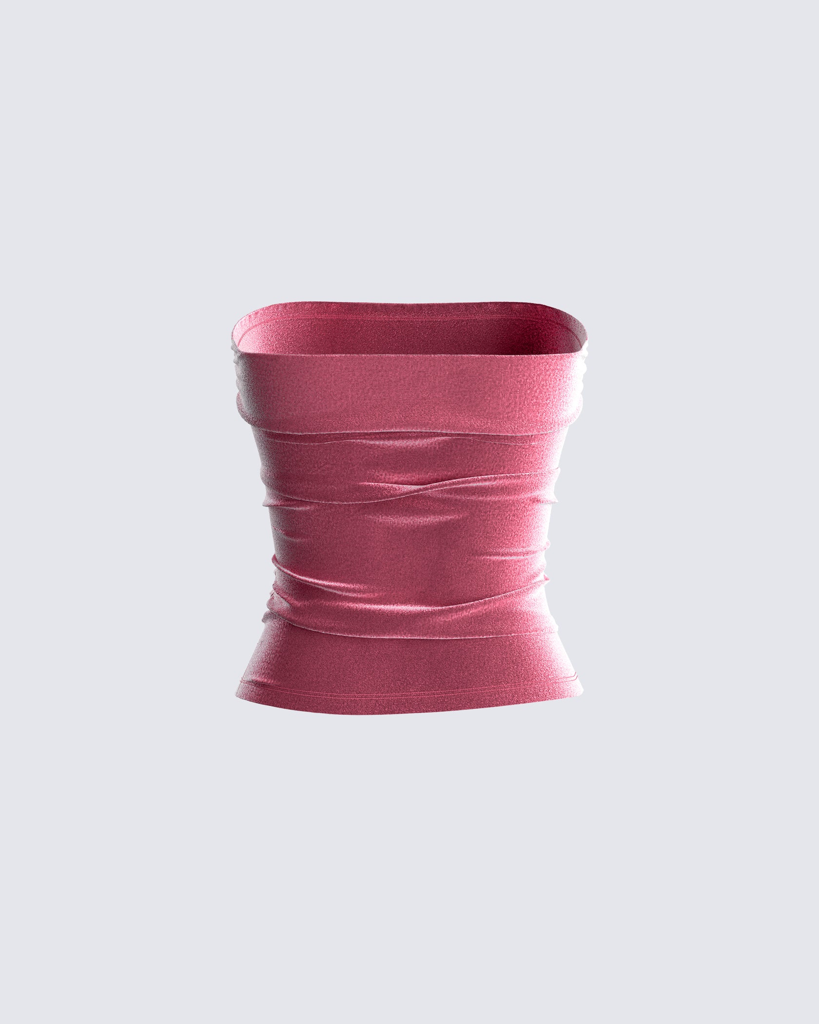 Ayla Pink Velvet Tube Top – FINESSE