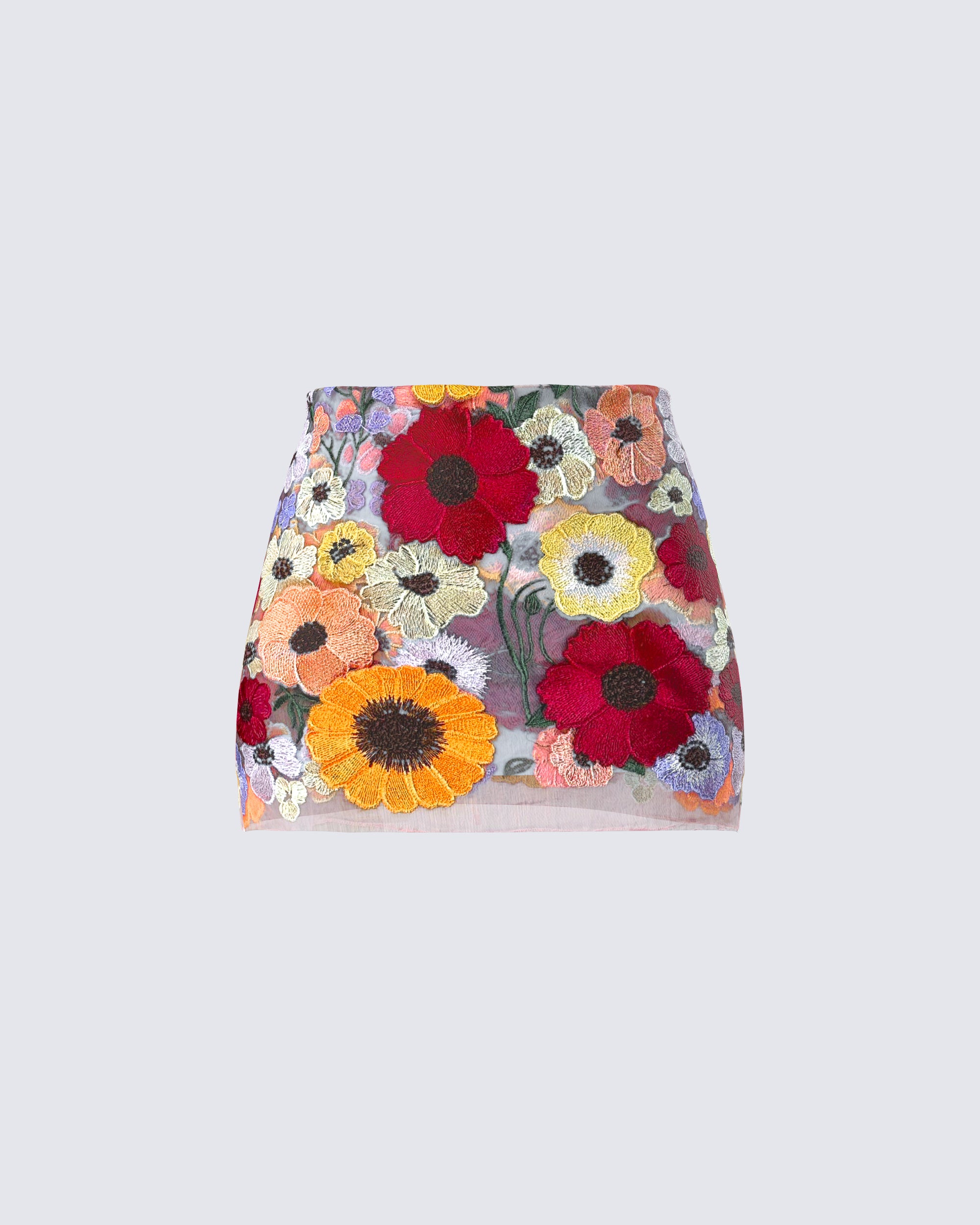 Addie Flower Mini Skirt – FINESSE