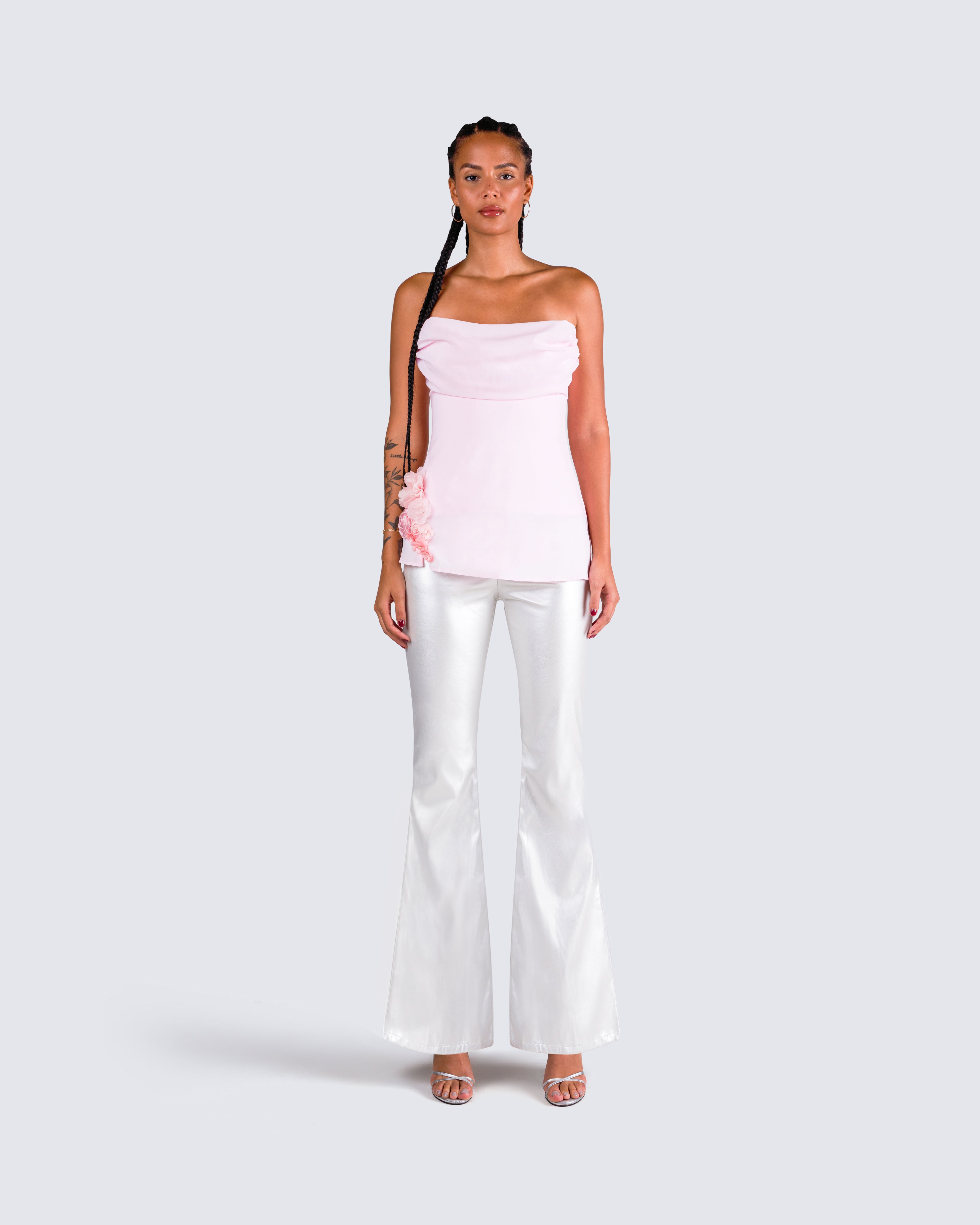 Angie Pink Floral Corset Top – FINESSE