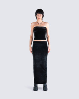 Ayla Black Velvet Set – FINESSE