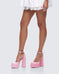 Beatrice Pink Platform Heel – FINESSE