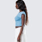 Caroline Blue Backless Top – FINESSE