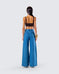 Brown Corset Top + Blue Wide Leg Jeans Set – FINESSE