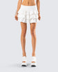 Fable Ivory Ruffle Micro Mini Skirt – FINESSE