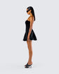 Hadley Black Bubble Mini Dress – FINESSE