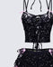 Black Lace Bikini Set - Halter Tie Two-Piece – FINESSE