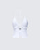 Ivory Halter Top - Embroidered Tie Front Crop – FINESSE