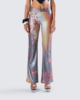 Janet Multi Tiger Shimmer Pant – FINESSE