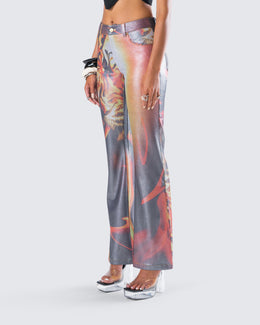 Janet Multi Tiger Shimmer Pant – FINESSE