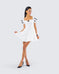 Jayla White Skater Mini Dress – FINESSE
