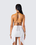 Brown Triangle Bikini Top - Halter Tie String Swimwear – FINESSE