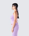 Lavender Knit Halter Top - Ribbed Crop Sweater – FINESSE