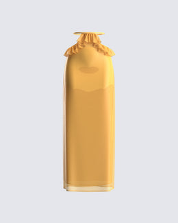 Lyra Yellow Ruffle Maxi Skirt – FINESSE