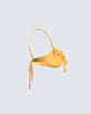 Lyra Yellow Ruffle Cropped Top – FINESSE