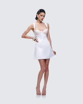 Mabel White Mini Dress – FINESSE
