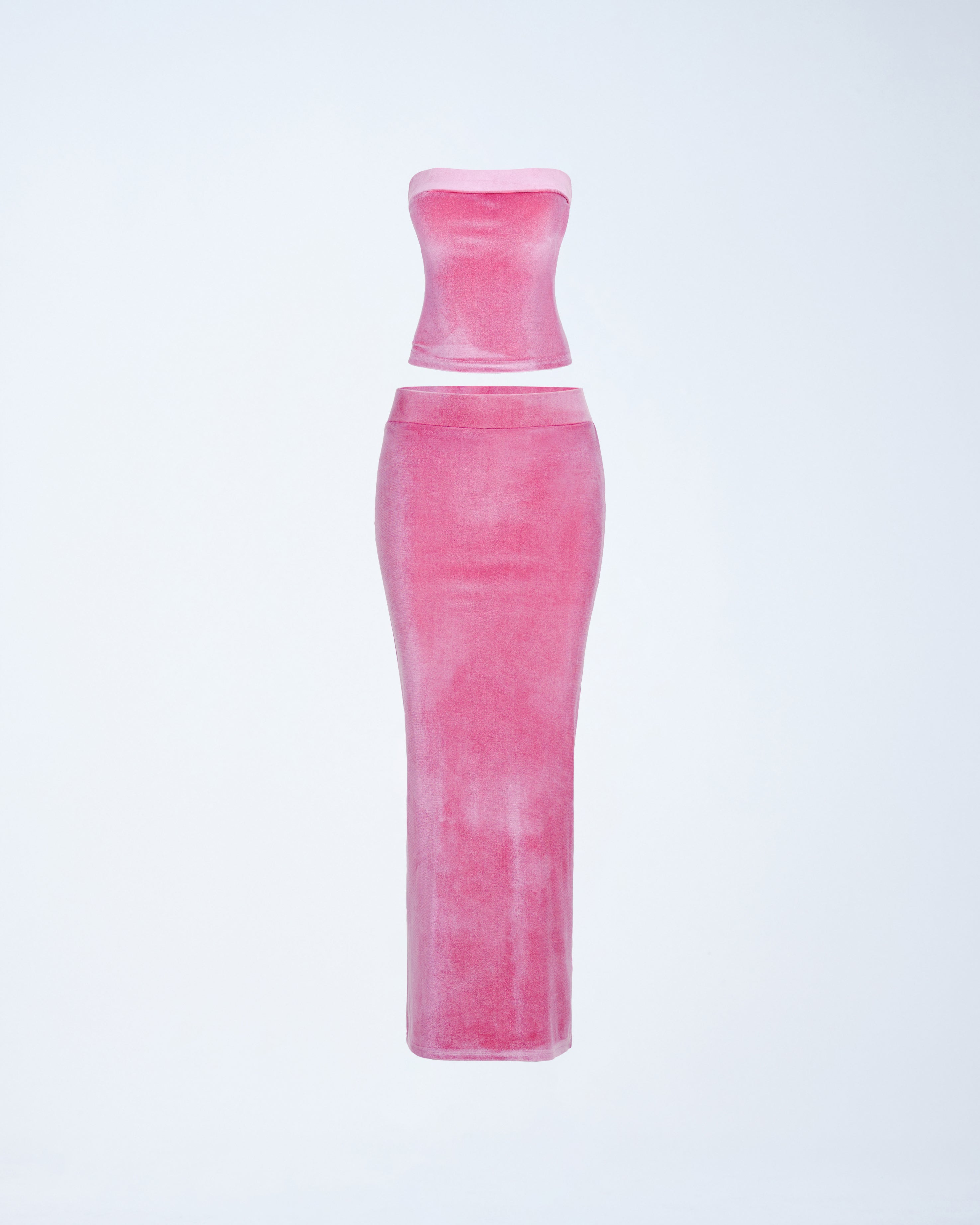 Ayla Pink Velvet Set – FINESSE