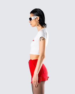 Seanna White Graphic Tee – FINESSE