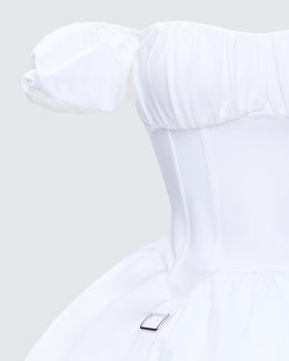 Tabitha White Corset Mini Dress – FINESSE