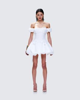 Tabitha White Corset Mini Dress – FINESSE