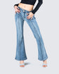 Zori Blue Flare Leg Denim Pant – FINESSE