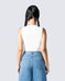 Nicolette White Rib Graphic Top – FINESSE