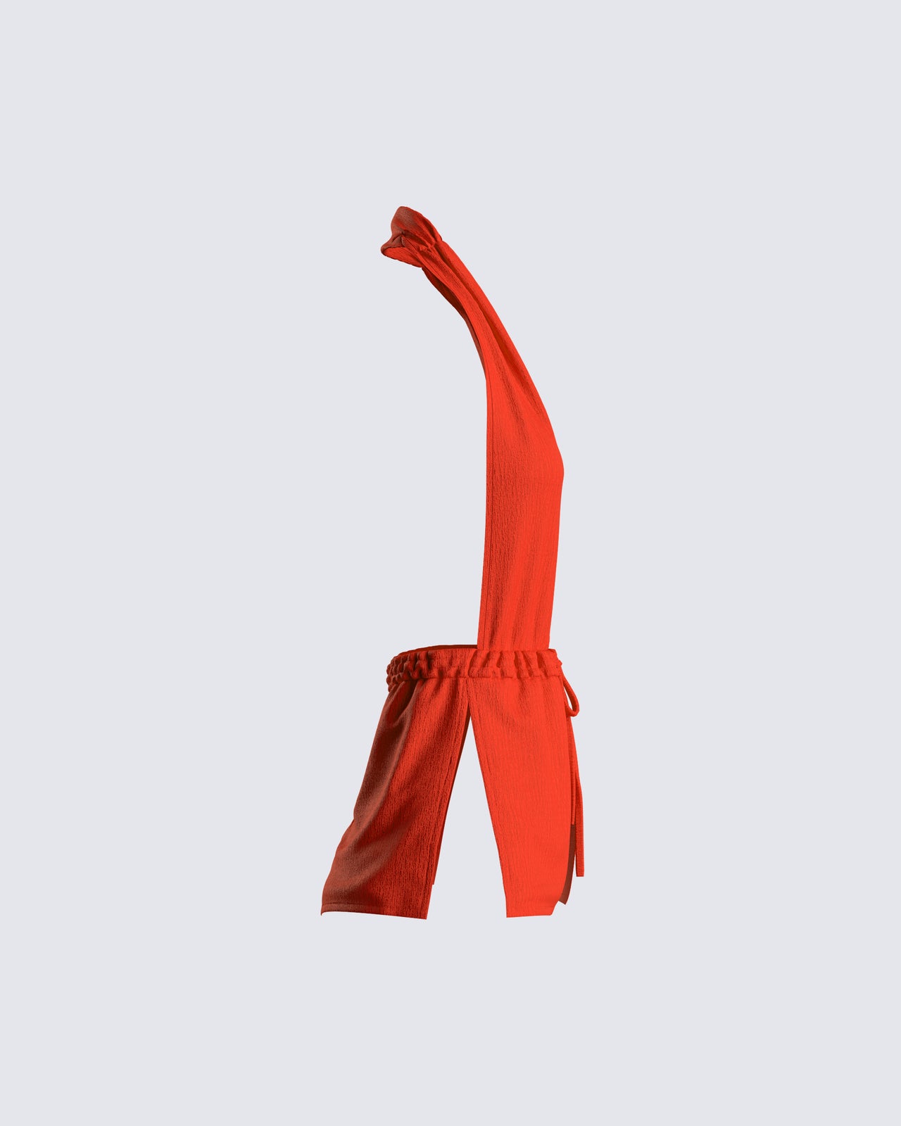 Miriam Red Knit Halter Top