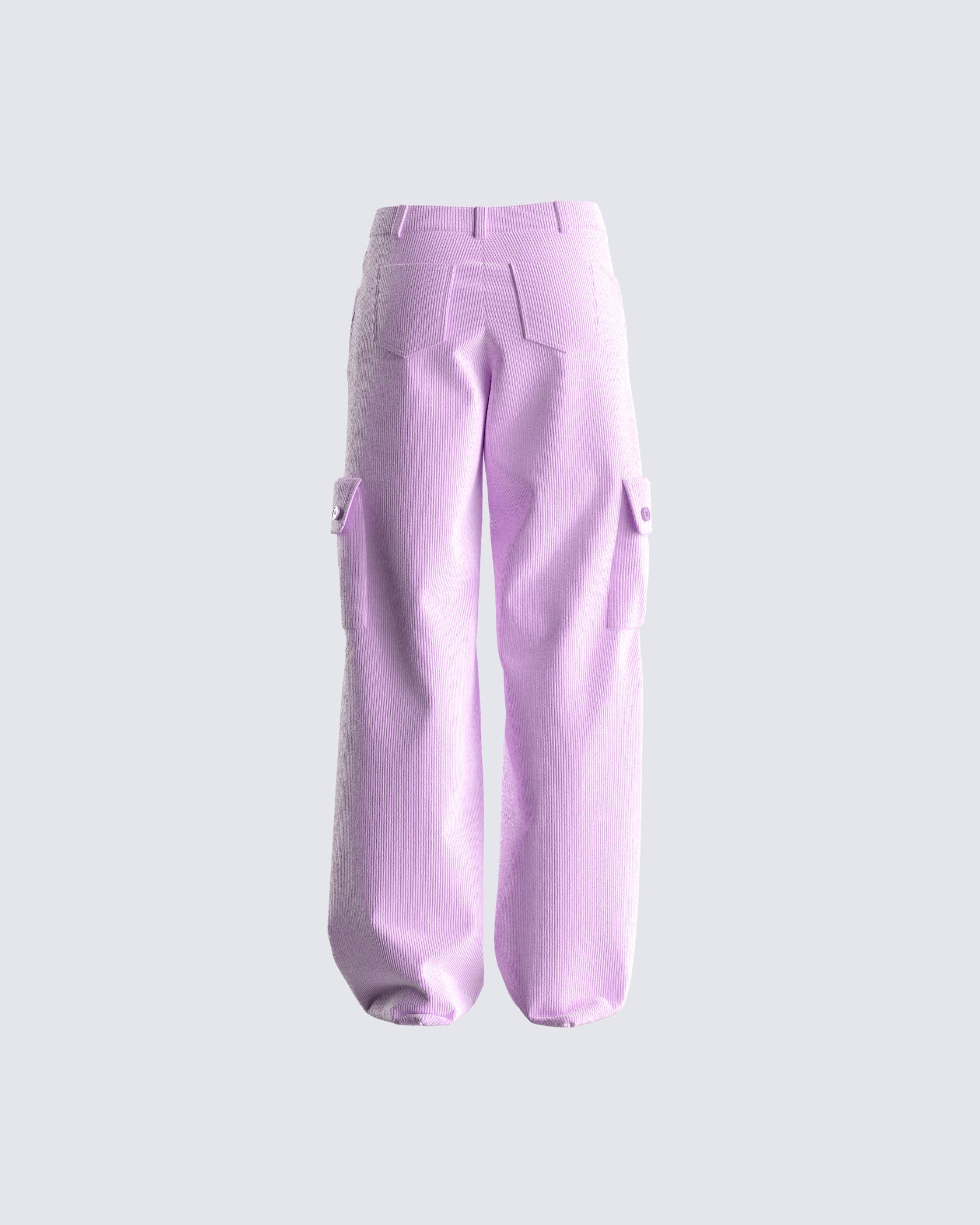Lisa Lavender Corduroy Cargo Pant