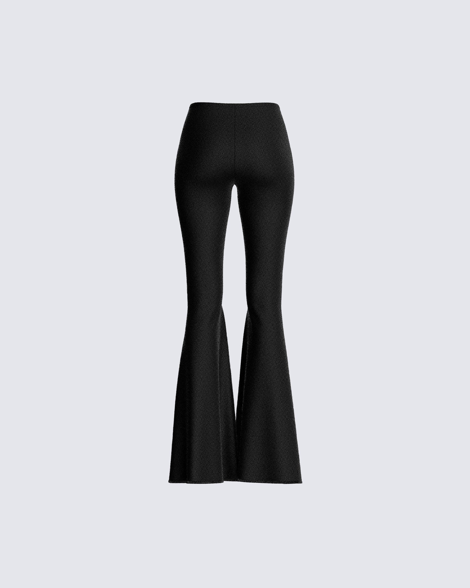 Brady Black Lace Up Pant