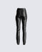 Black Faux Leather Pants - High Waist Skinny – FINESSE