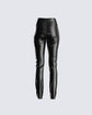 Black Faux Leather Pants - High Waist Skinny – FINESSE