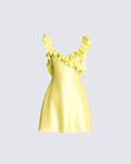Matilda Yellow Mini Dress – FINESSE